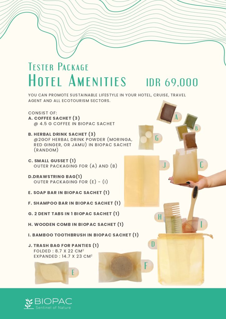Tester package for hotel amenities | Biopac